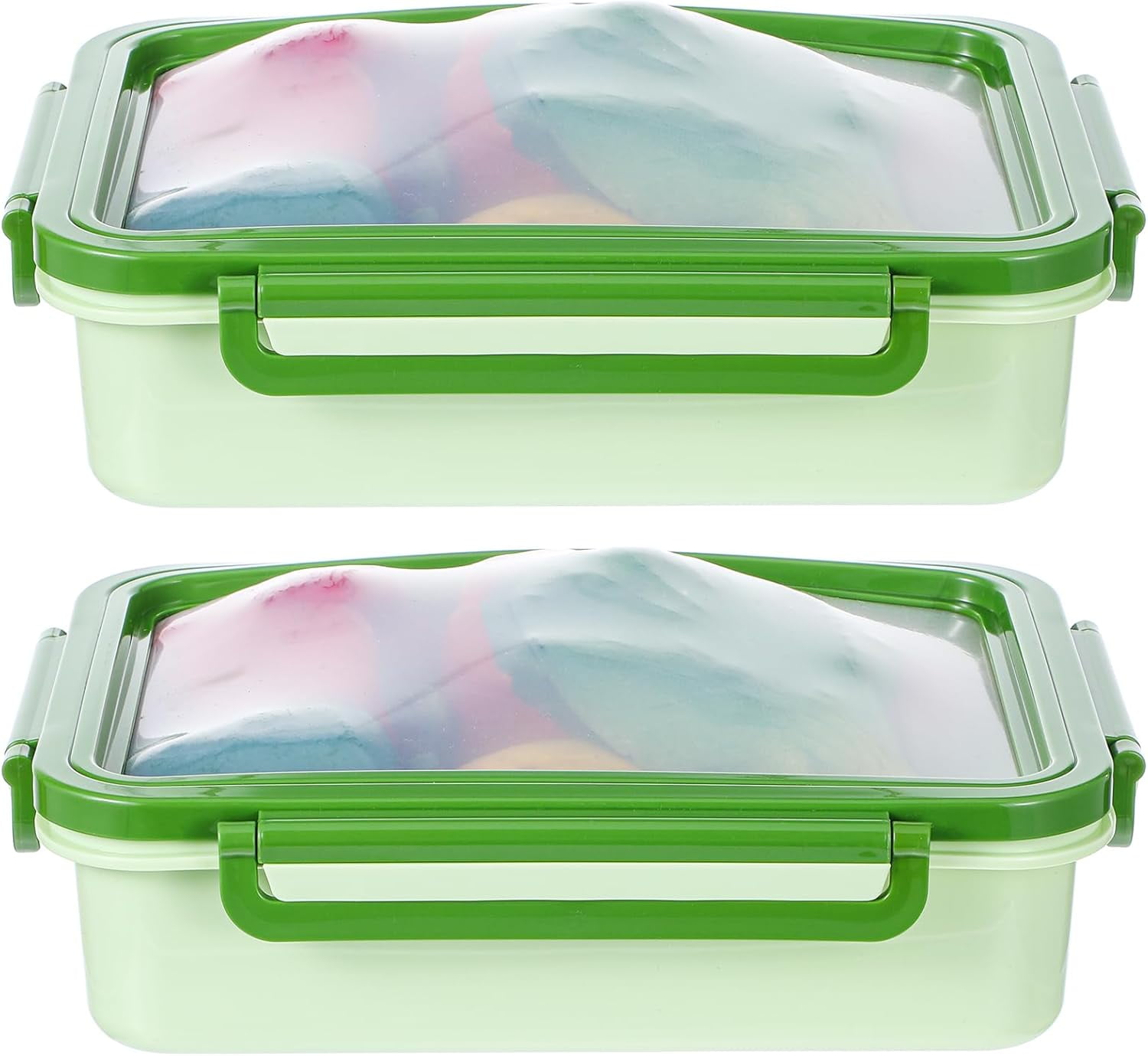 Set Of 2 Reusable Large Fruit And Veggie Savers, Silicone Fruit Storage ...