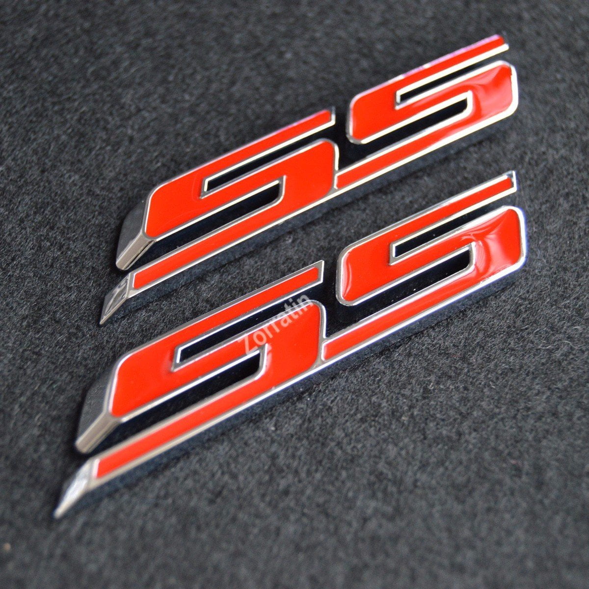 (Set of 2) Slant STF9 SS Grill Side Fender Trunk Emblem Badge Decal ...