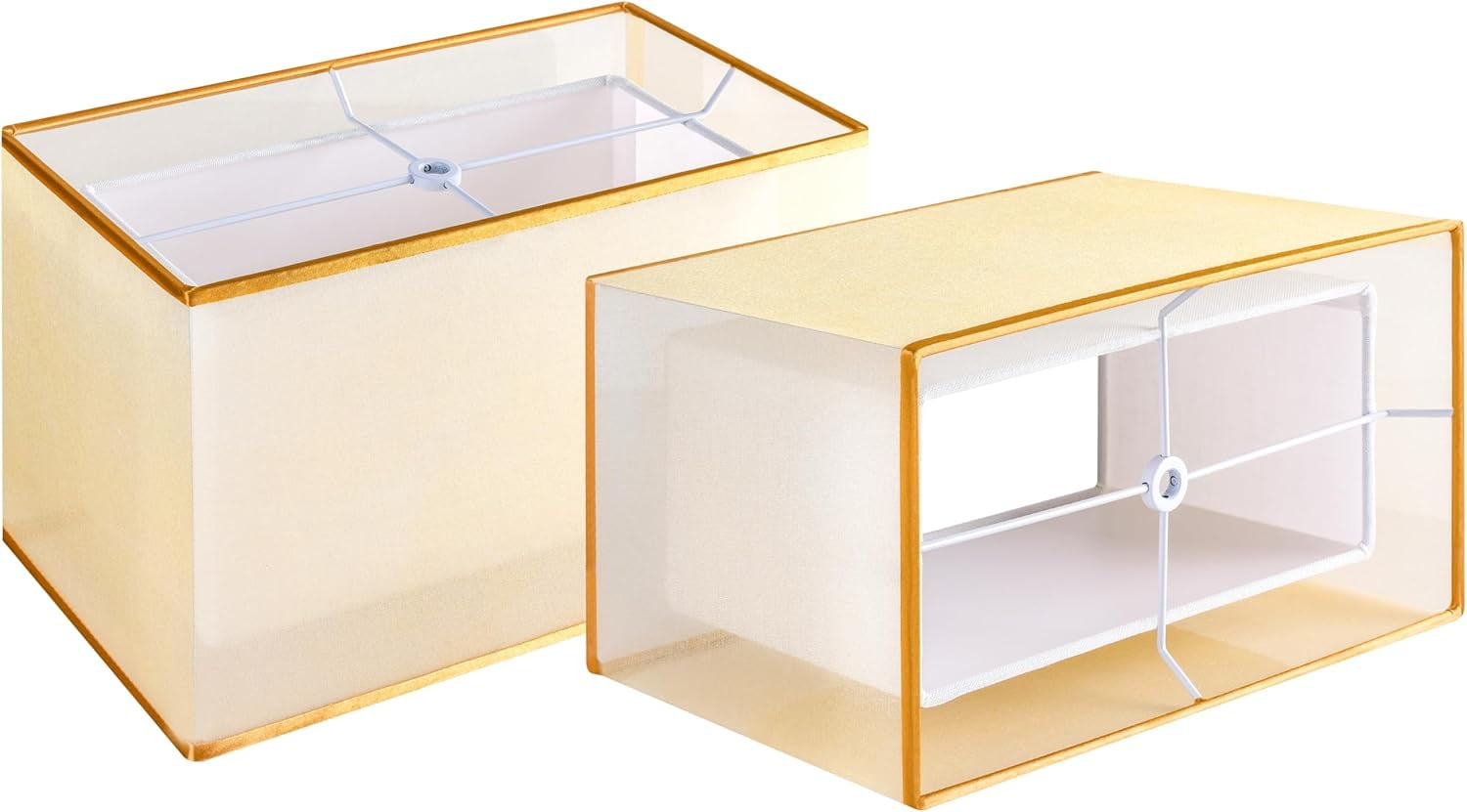 Set of 2 Small Rectangle Lamp Shades -6.7 * 12.6 * 8 inches（Spider ...