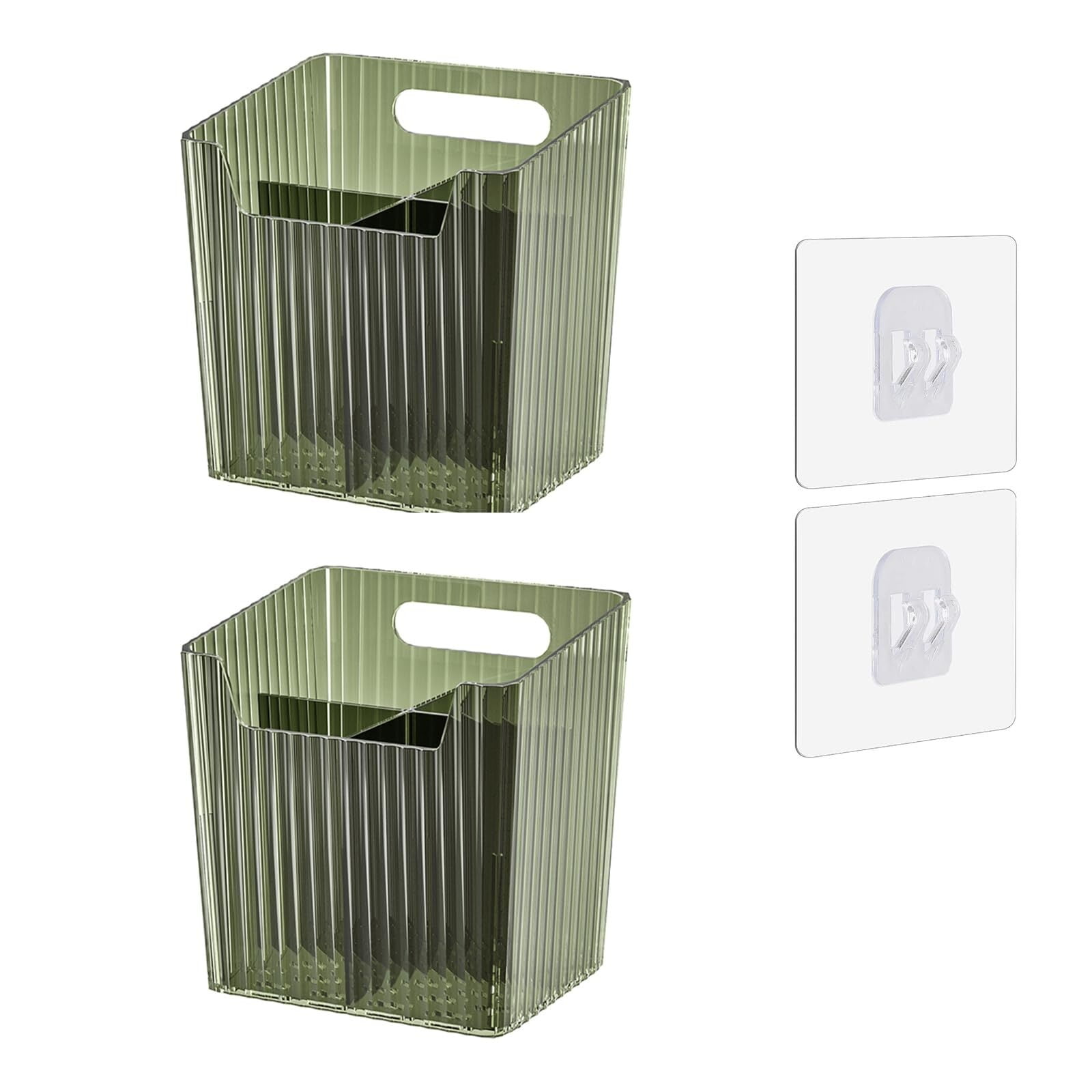 Set Of 2 Storage Organizer Bins Wall Mounted Shower Basket, Shower ...