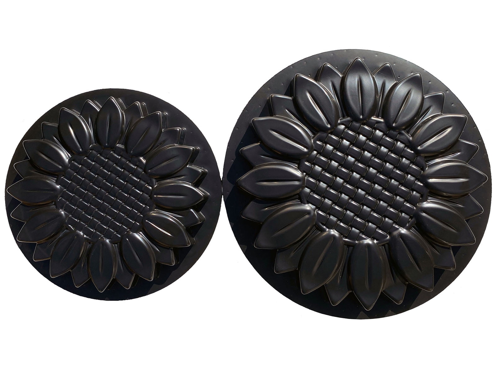 Set of 2 Sunflower-Shaped Durable Stepping Stone Molds - Concrete ...