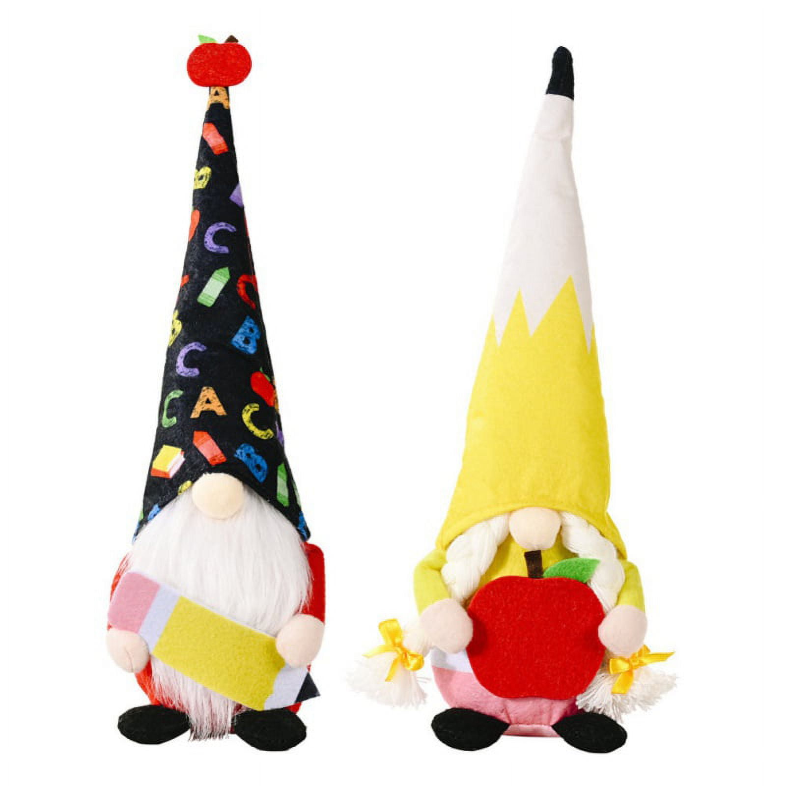 Set of 2 Teacher Appreciation Swedish Gnomes Gift Back to School Apple ...