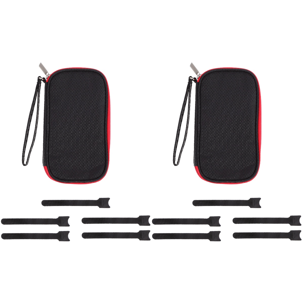 Set 2 USB Cable Storage Bag Phone Line Travel Organiser Organizer Cord ...