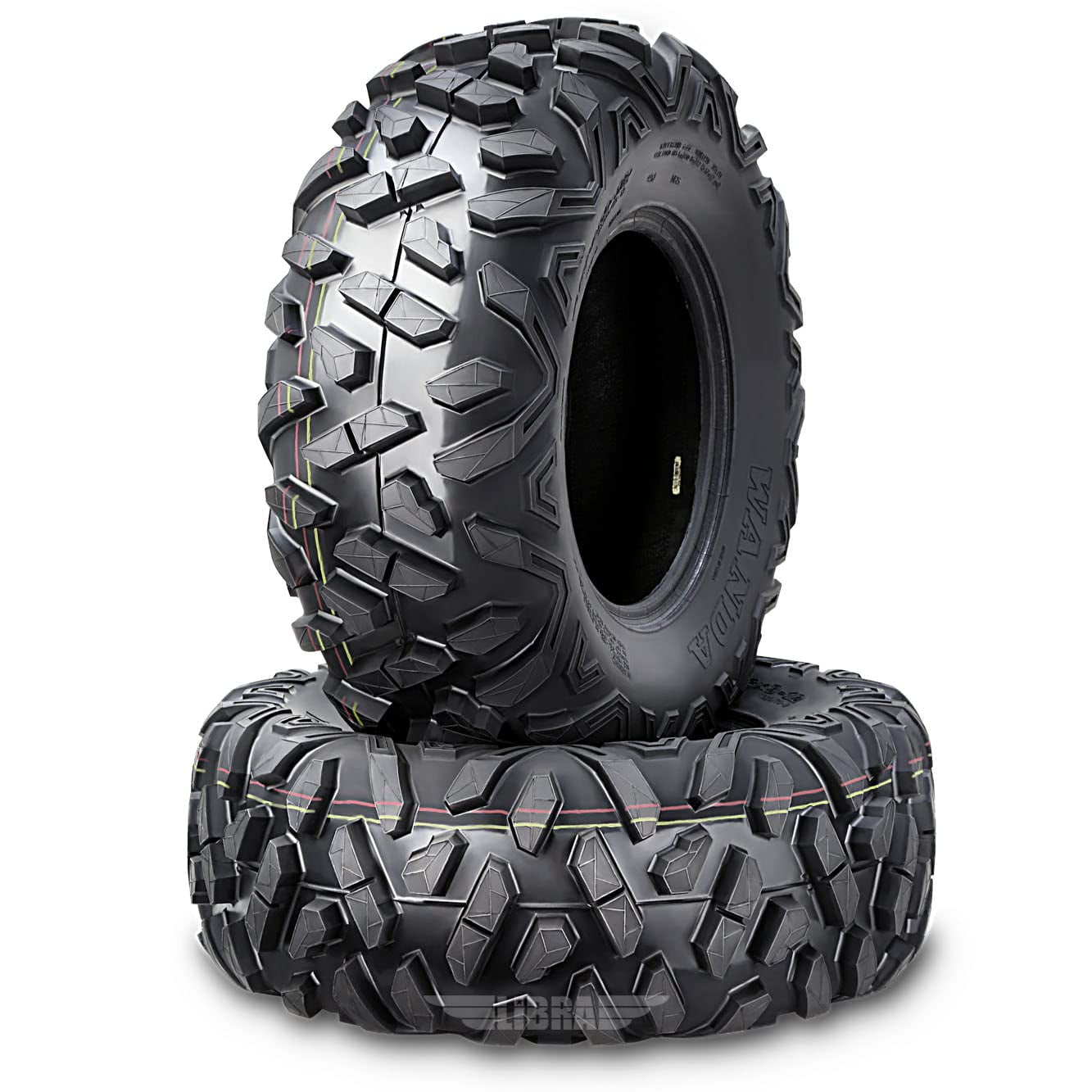 WANDA Set 2 ATV UTV Tires 24x8-12 24x8x12 6 Ply Bighorn Style 10374 ...