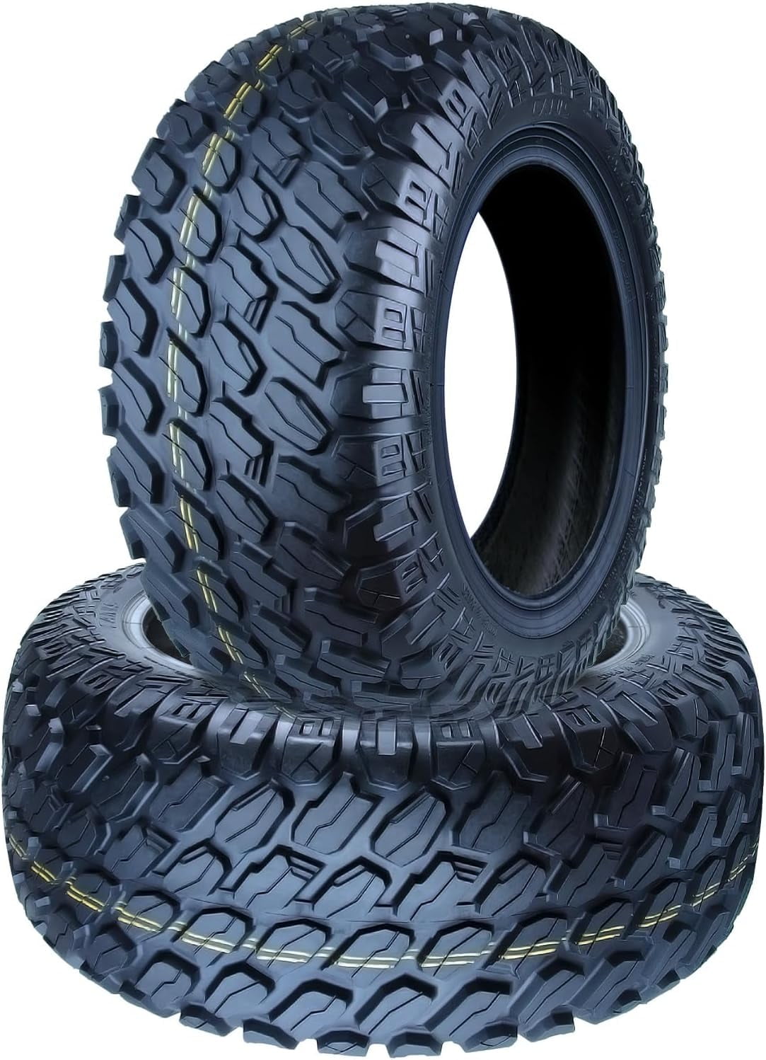 Set 2 WOLF PACK 215/35-12 Golf Cart Tires Non-Directional Tubeless Tire ...