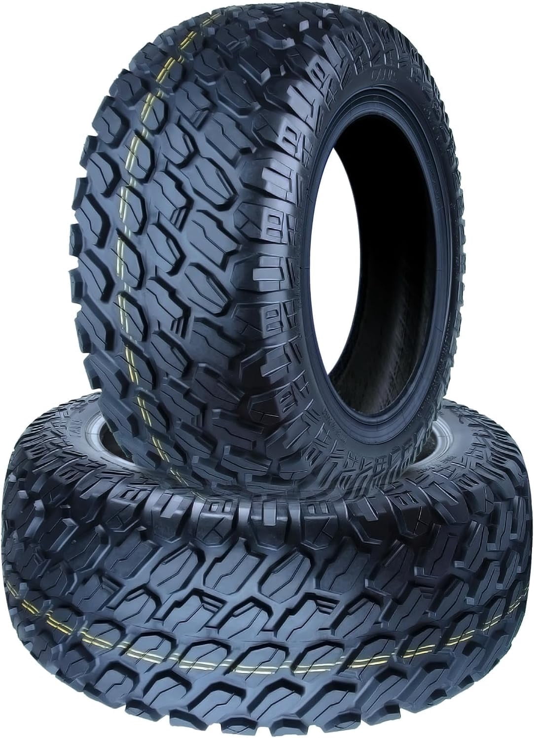 Set 2 WOLF PACK 23X10.5-12 Golf Cart Tires Non-Directional Tubeless ...