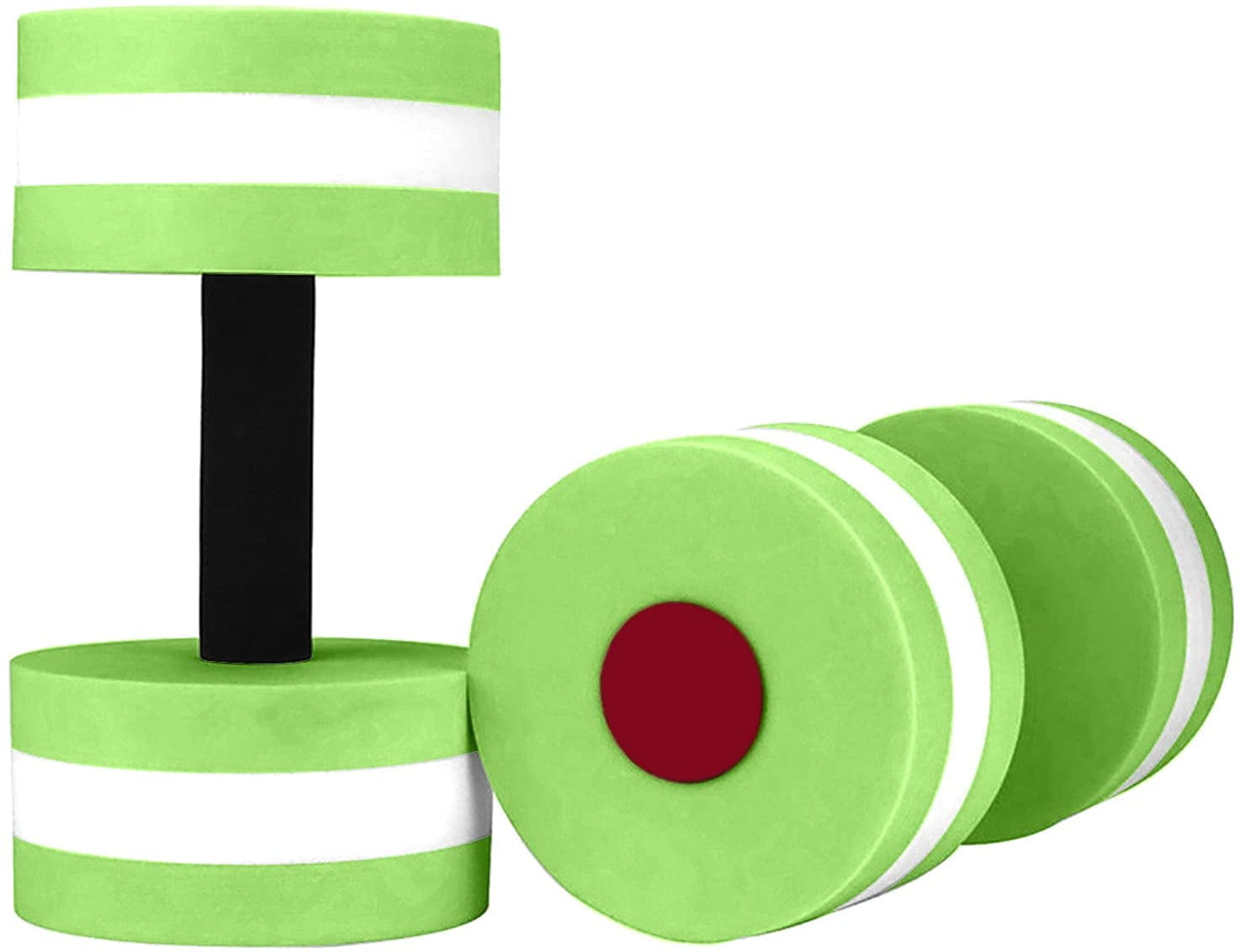 Set of 2 Water Dumbbells Aerobics Swimming Pool Dumbbells for Exercise ...