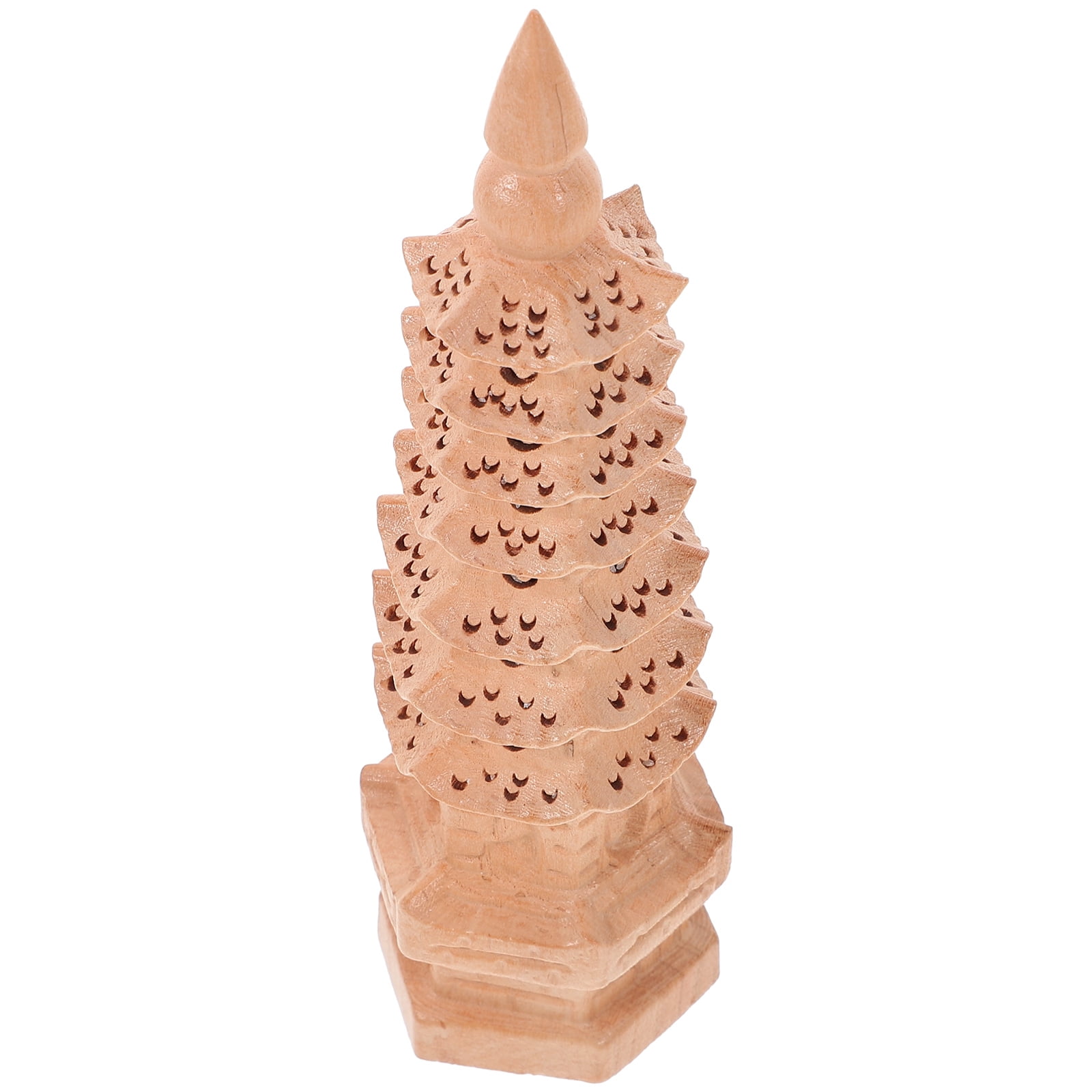 Set of 2 Wenchang Tower Model Chinese Pagoda Statue Zen Garden Home ...