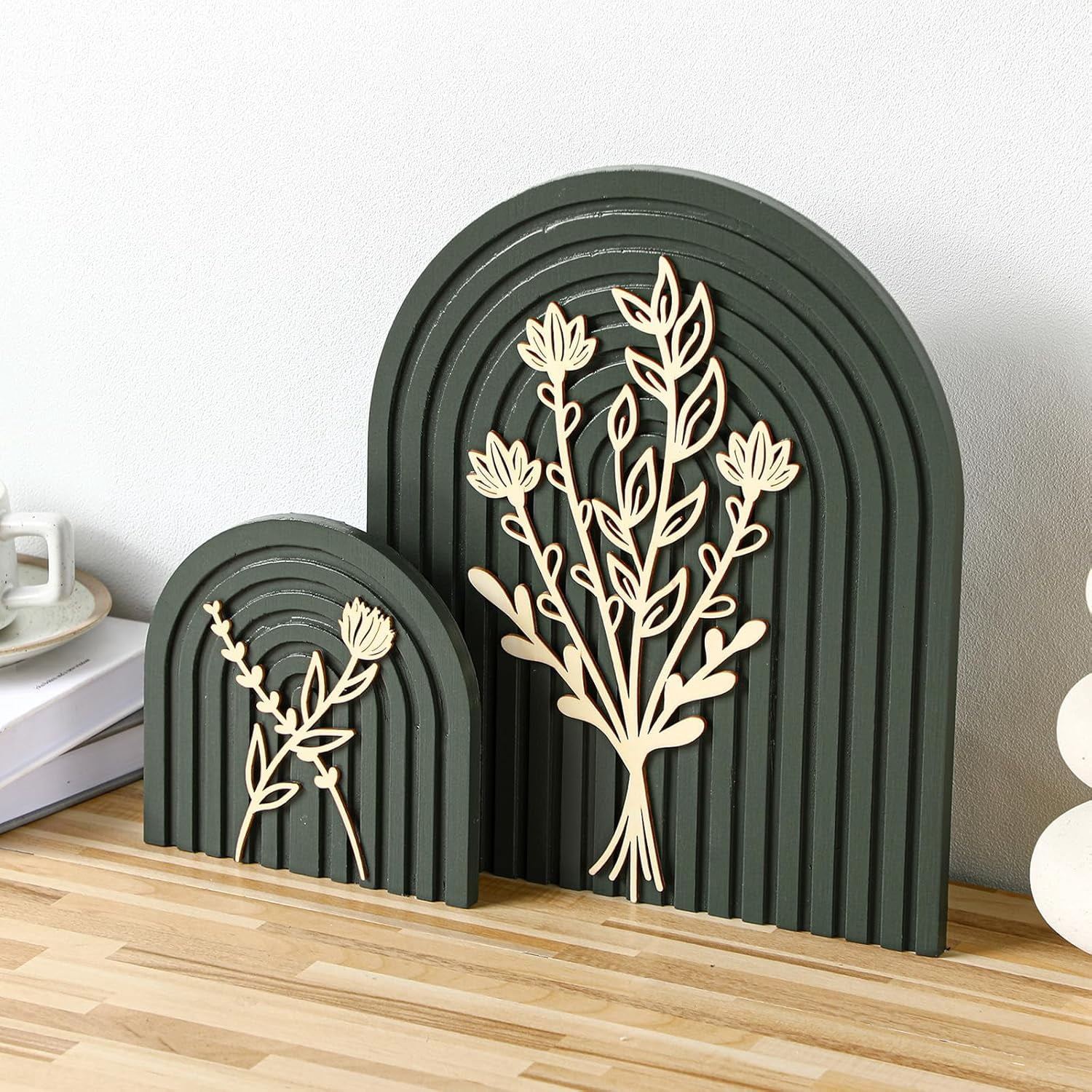 Set of 2 Wood Rainbow Arches Boho Decor Boho Rainbow Arch Rustic ...