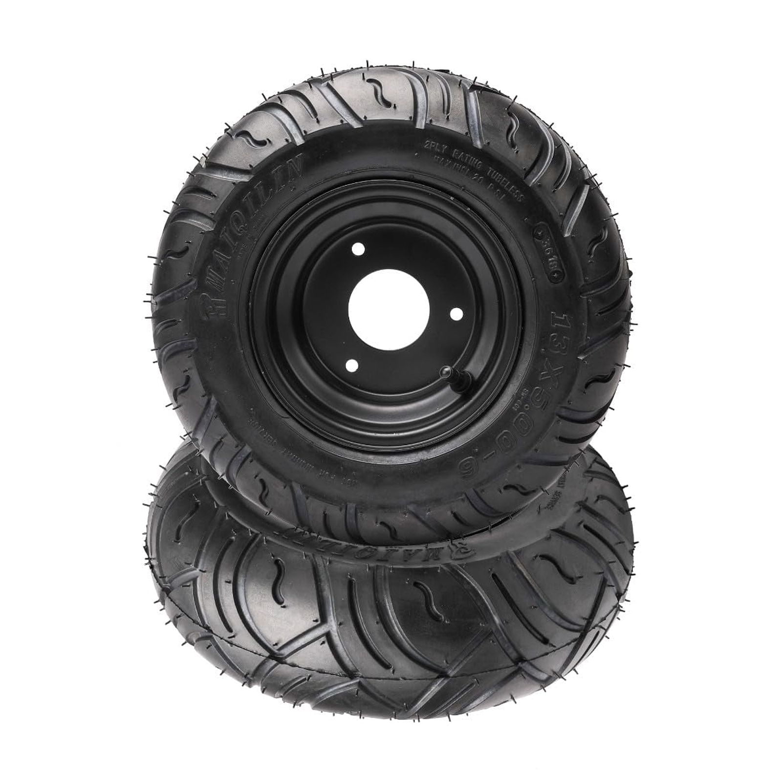 Set of 2 YC Yier 6" Go Kart Tires 13x5.00-6 Tire and Rim Go Kart ATV ...