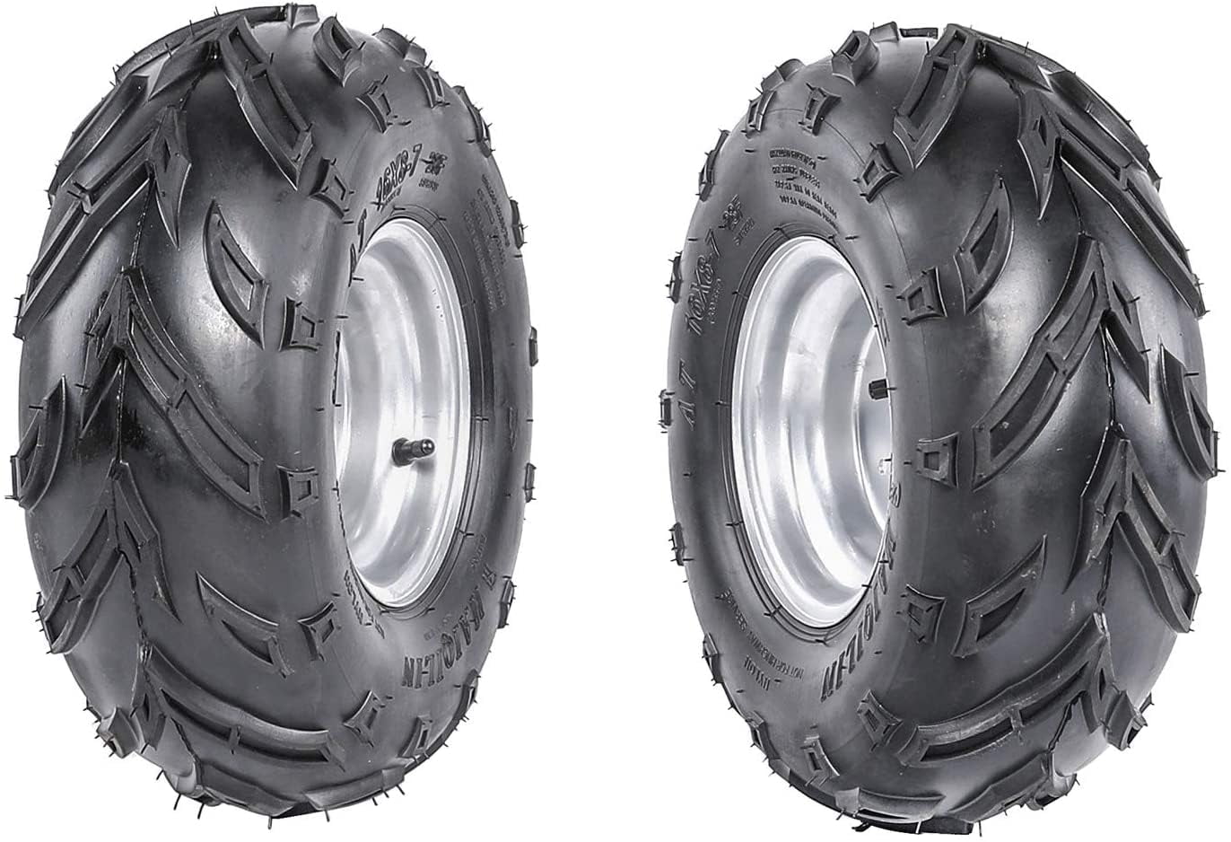 Set of 2 YC Yier 7" Go Kart Tires 16x8-7 Tire Go Kart ATV Wheel Tire ...