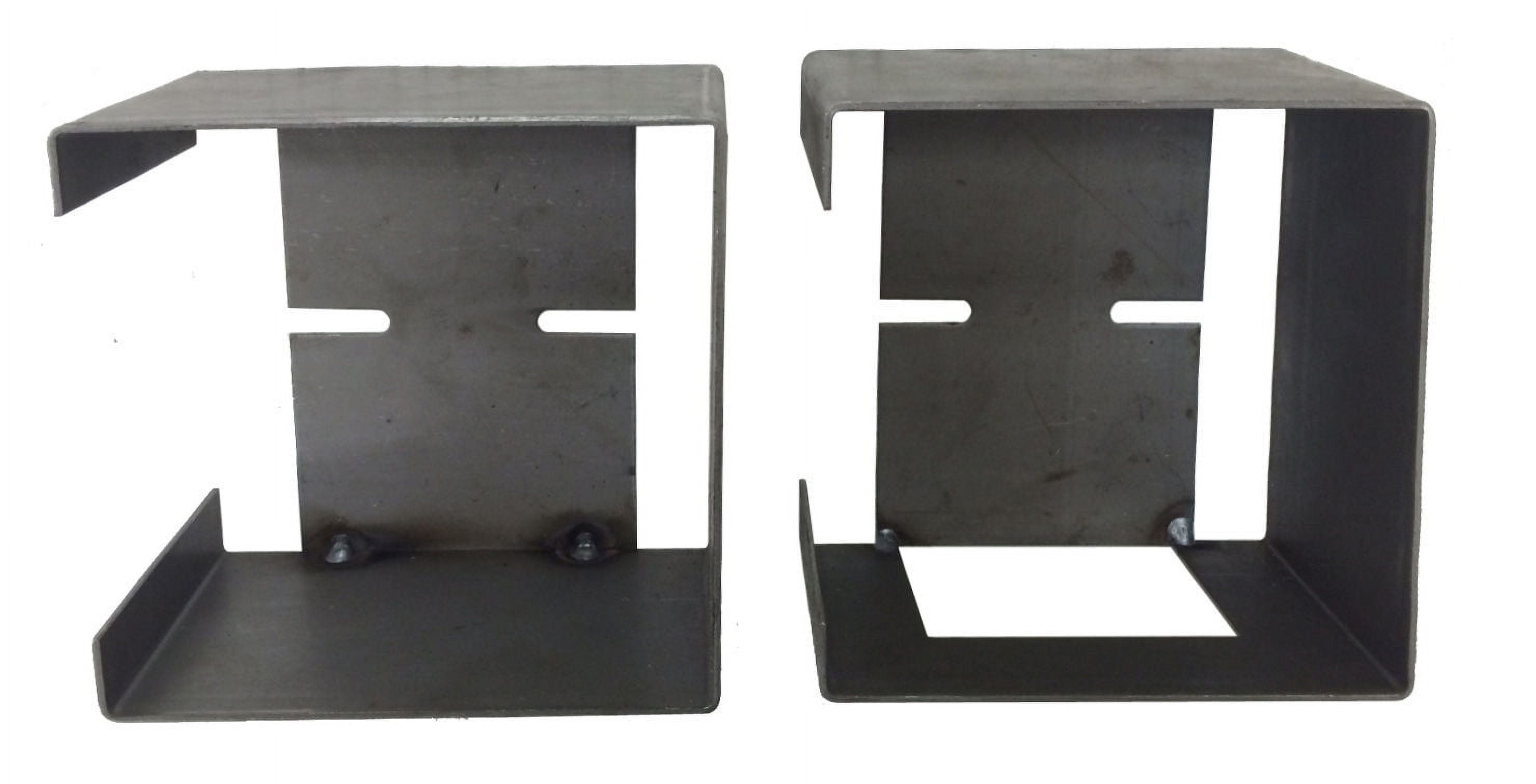Set of 2 Heavy Duty Steel Utility Trailer Square Tail Light Mount Boxes ...