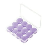 A Set Of 20 Purple Round Gel Earplugs|10 Pairs Ear Plugs For Sleeping ...