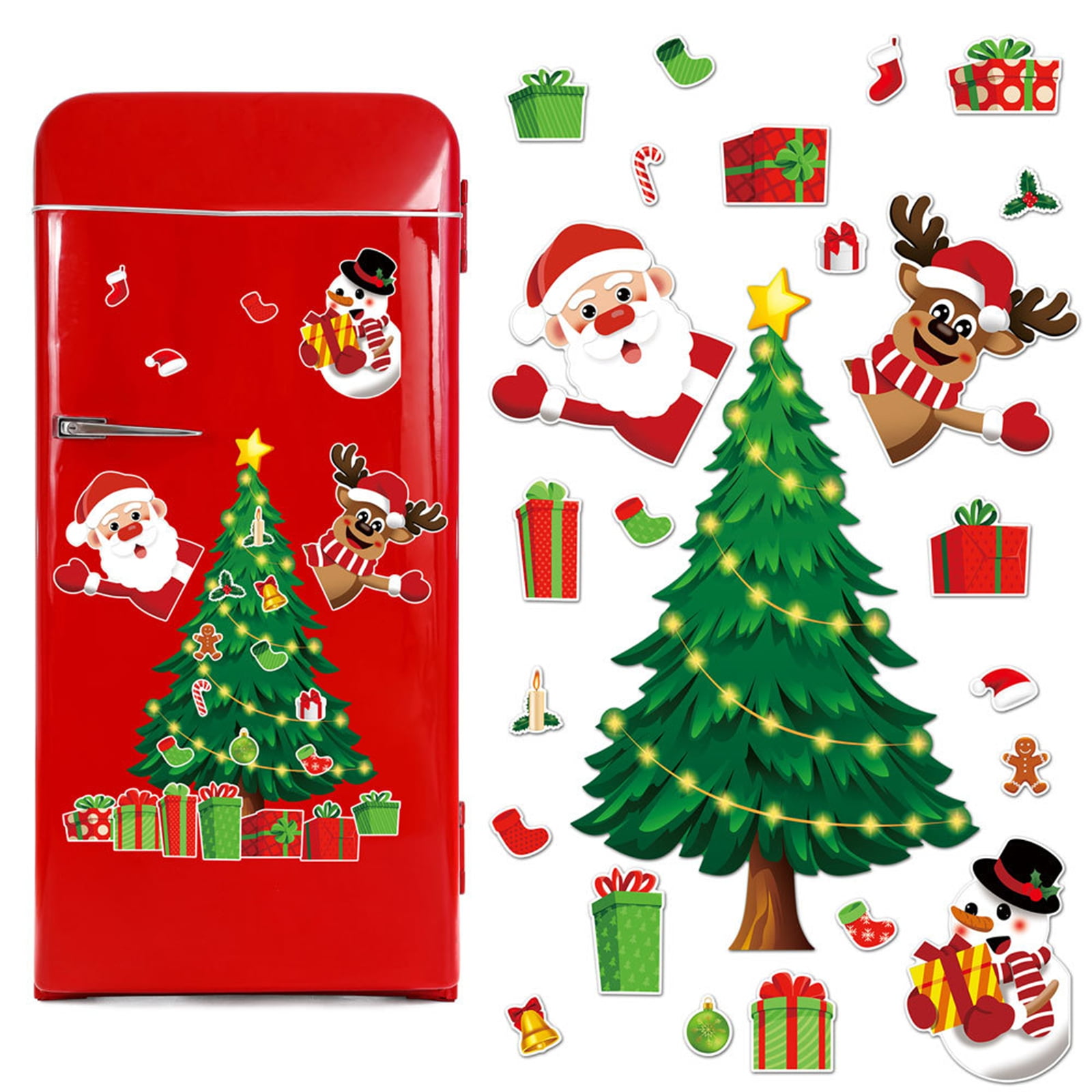 Set of 21 Magnetic Christmas Tree for Refrigerator Decorations for Home ...