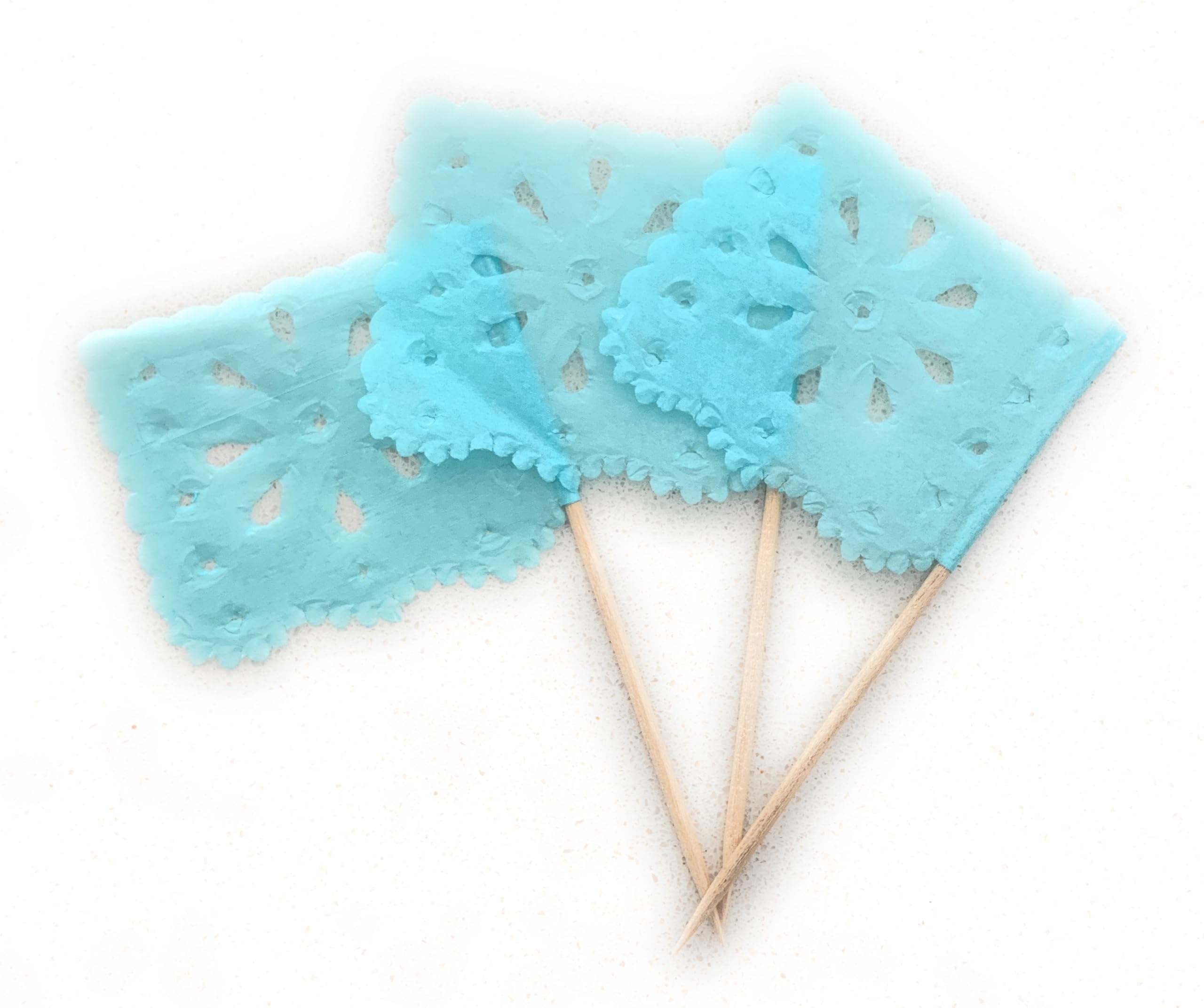 Set of 24 Pcs OIF8 Mini Mexican Paper Papel Picado Tissue Banner Flags ...