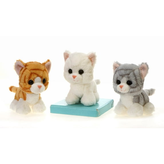 7-Inch Floppy Cat Plush Toys - Soft & Cuddly Stuffed Animals for Kids ...