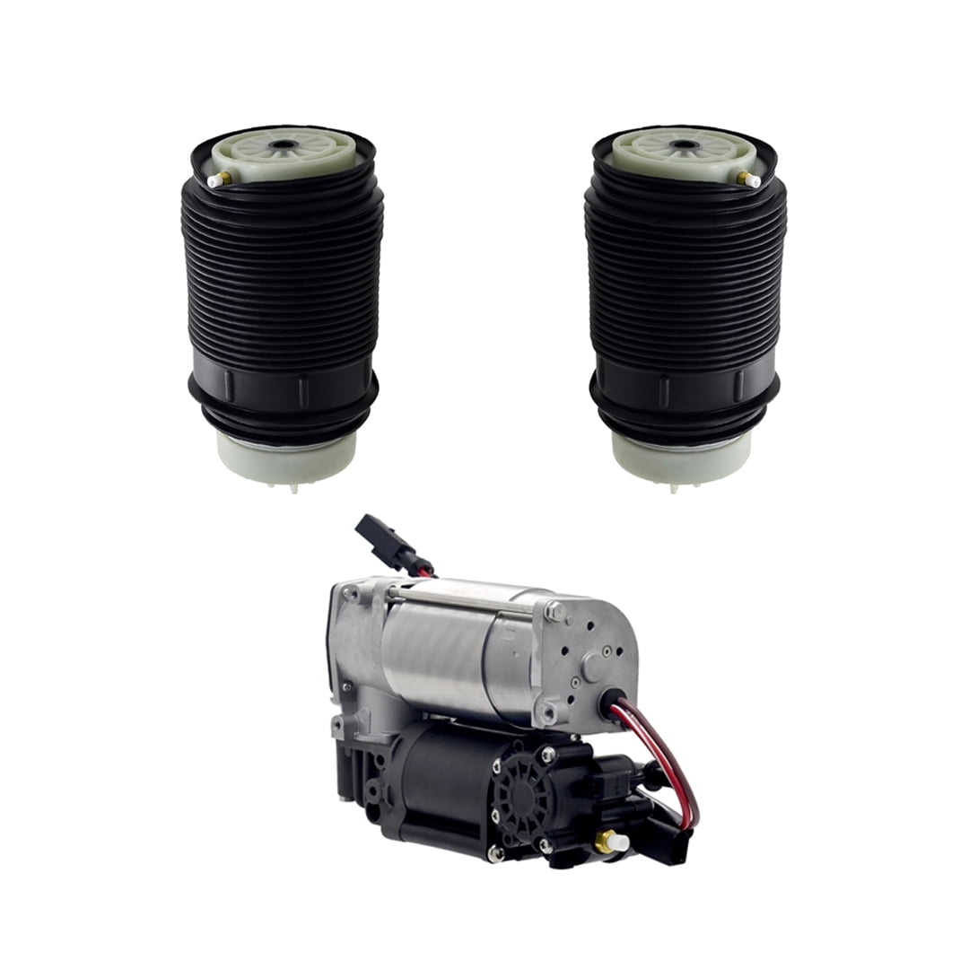 Set of 3 Air Suspension Compressor Pump-Rear Air Suspension Spring Bag ...