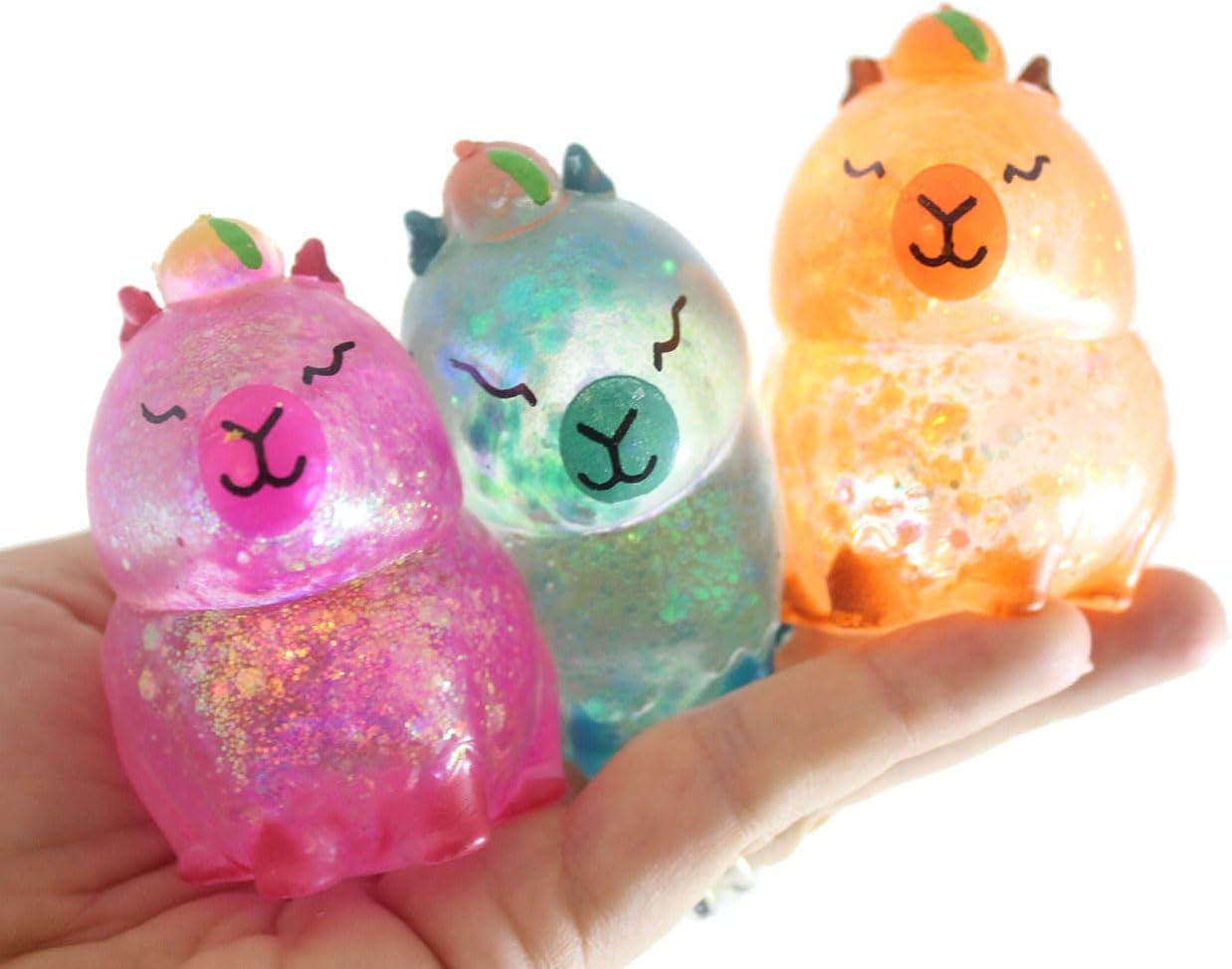 Set of 3 Capybara Animal Sugar Balls - Large Rodent - Syrup Molasses ...
