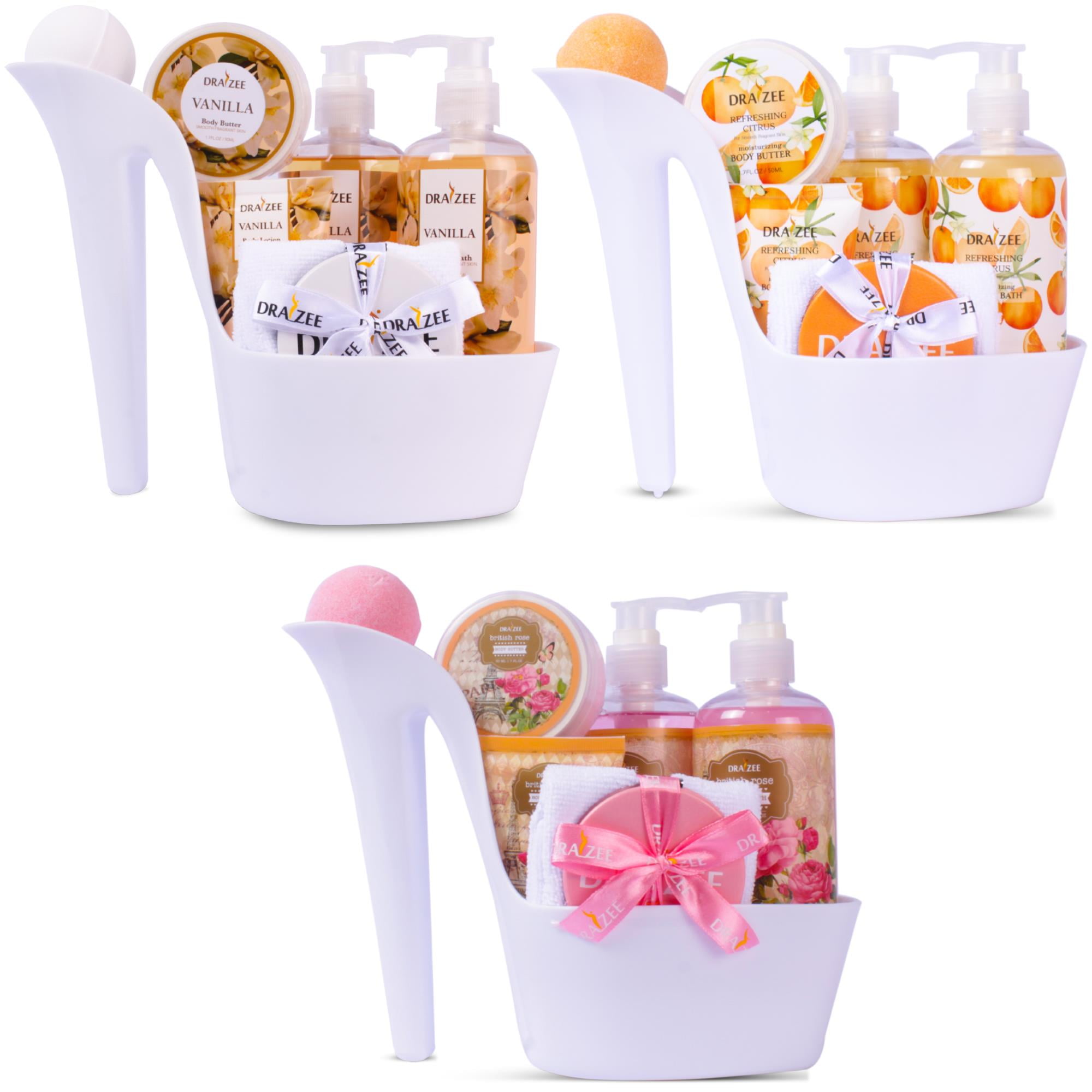Set of 3 Draizee 24 Pcs Luxury Heel Shoe Spa Baskets - Rose, Vanilla ...