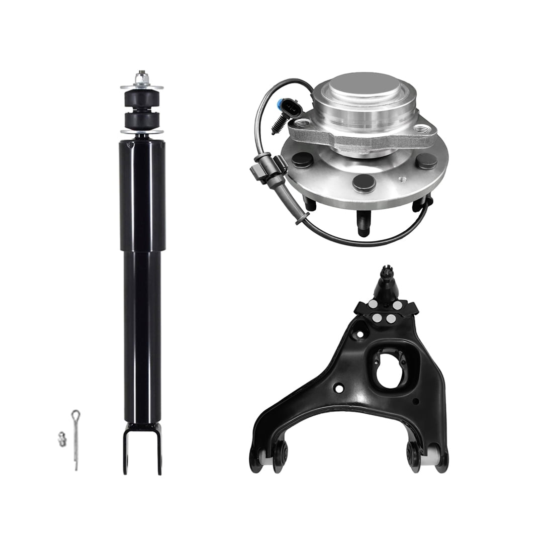 Set of 3 Front Left Upper Control Arm Ball Joint-Wheel Hub Bearing ...