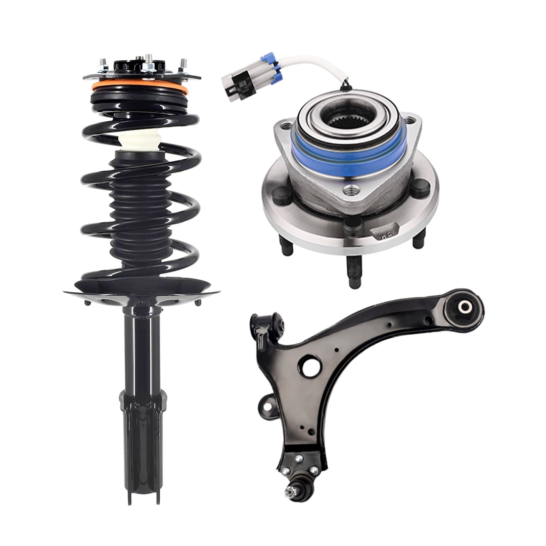 Set of 3 Front Right Lower Control Arm Ball Joint-Wheel Hub Bearing ...