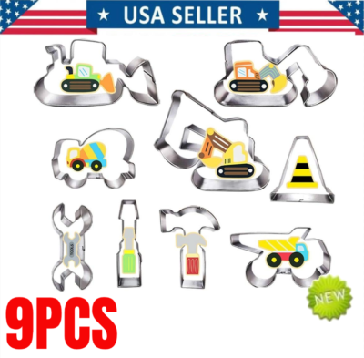 Set-3 Inches-9 Piece- Excavator Digger Bulldozer Dump Truck Hammer ...