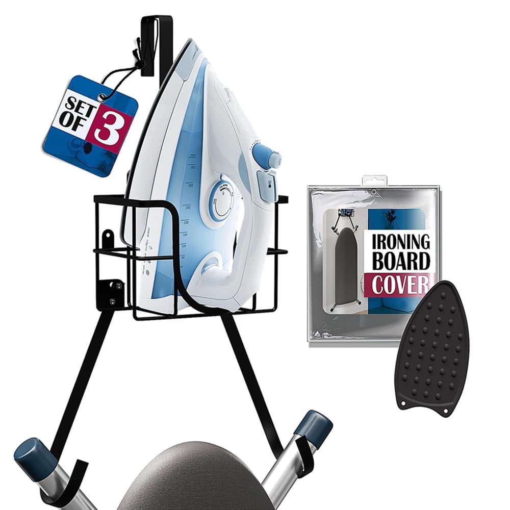 Set of 3 Ironing Board Organizer Set, Silicone Ironing Board Holder ...