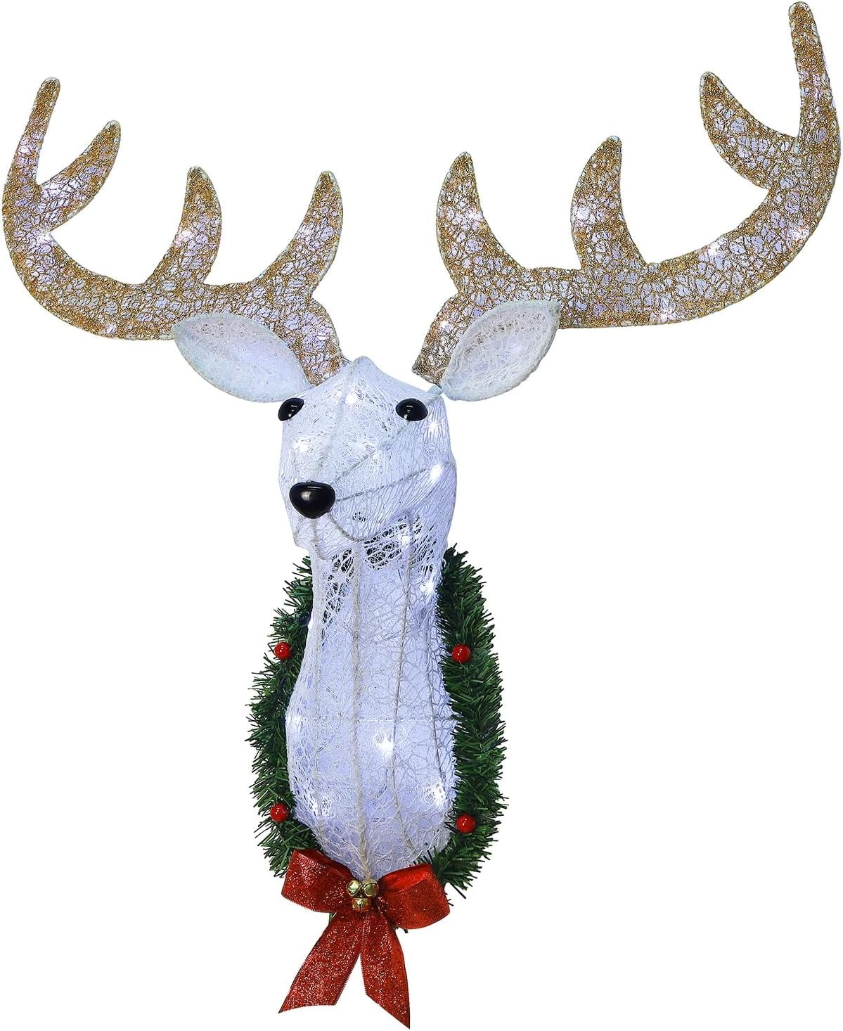 Set of 3 Lighted Christmas 2D Reindeers Outdoor Decorations, 23 Inch ...