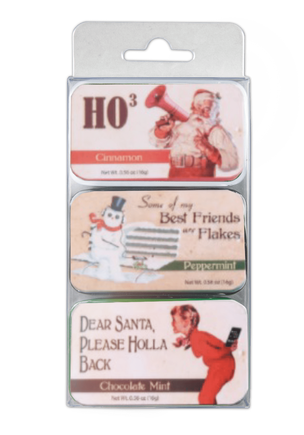 Set of 3 - Novelty Christmas Naughty Mint Tins - Perfect for Stocking ...