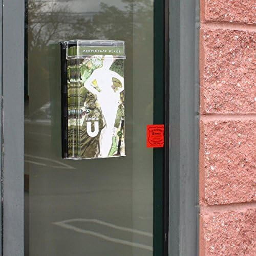 Set of 3 - Outdoor Leaflet Holders for 4 x 9 Trifold Brochures, Wall ...