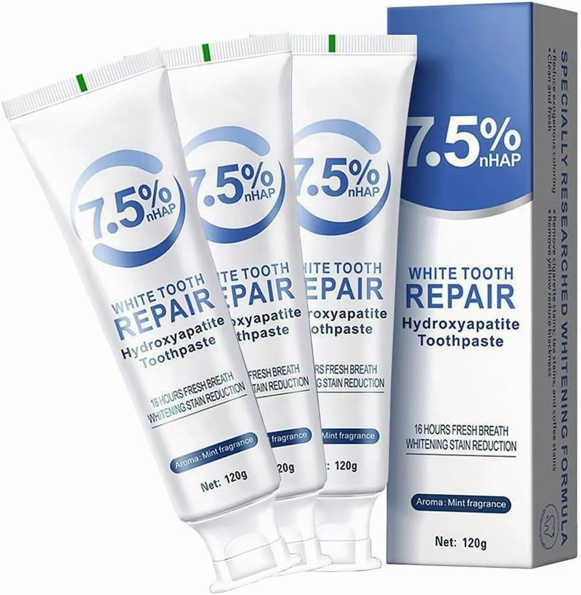 Set 3-Pack Hydroxyapatite Toothpaste for Teeth Remineralization, Enamel ...