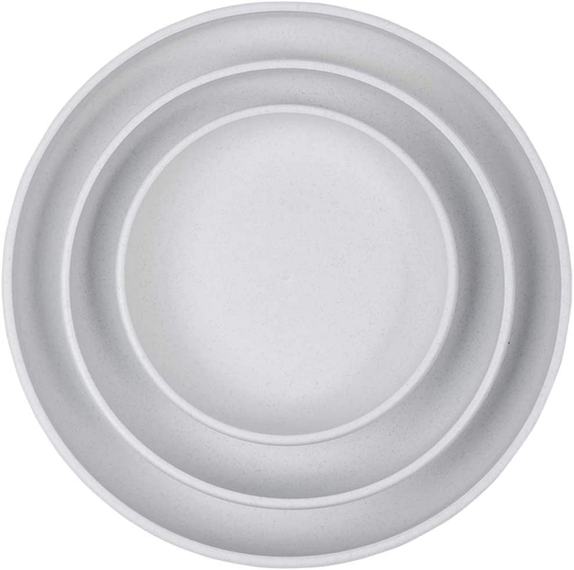 Set of 3 Plant Pot Saucers, White Round Flower Pot Trays for Planters ...
