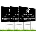 Set of 3 Plastic STF9 Do Not Trim Yard Signs with Metal Stakes - No ... Set of 3 Plastic STF9 Do Not Trim Yard Signs with Metal Stakes - No ...