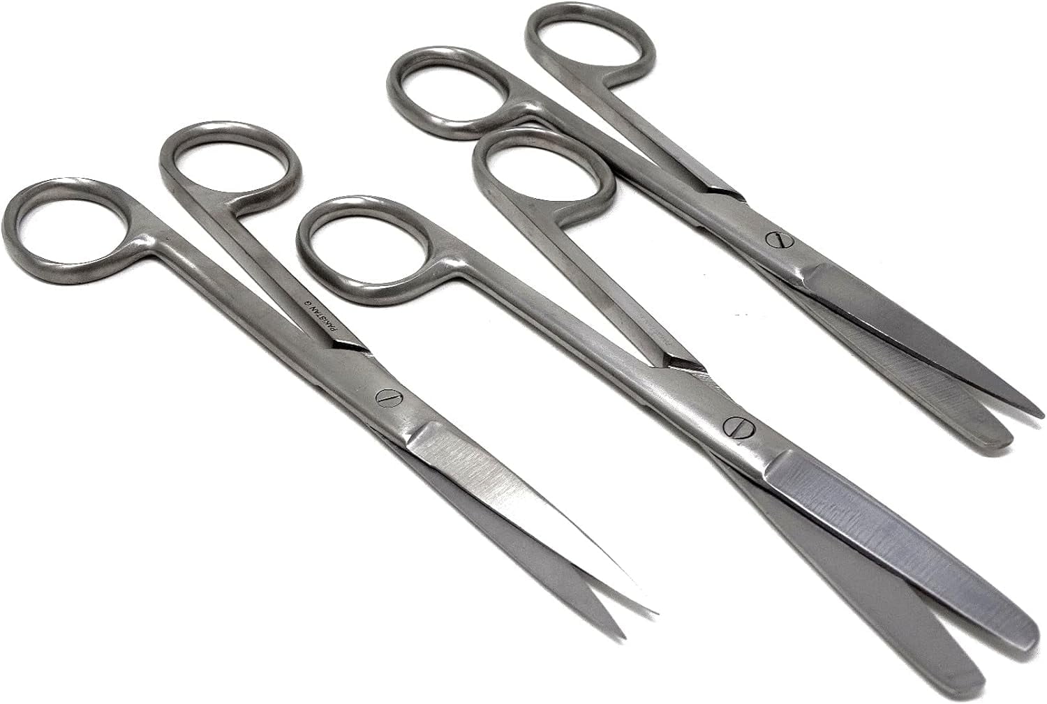 Set of 3 Precision Cutting Scissors, Straight 5.5" (14cm) - Sharp/Blunt ...