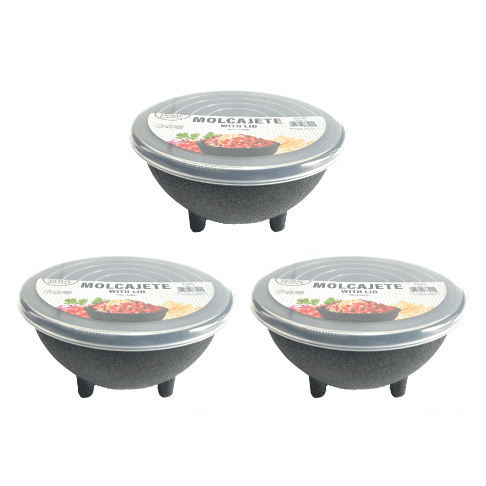 (Set of 3) Salsa Bowl with Lid, Serve Salsa, Guacamole, Dips, and Your ...
