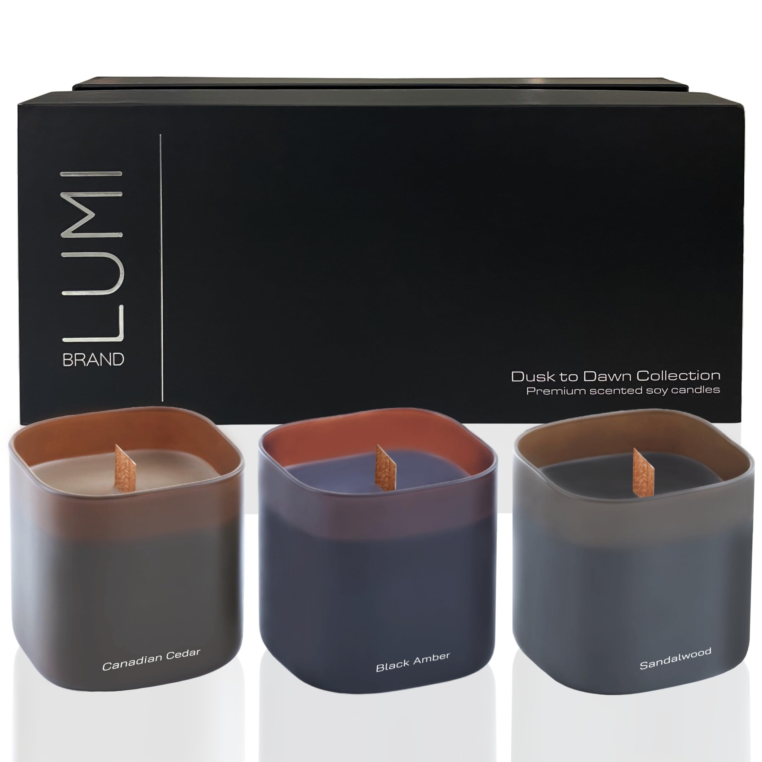 Set of 3 Scented Soy Candles Gift Set | Dusk to Dawn Collection | 3 ...