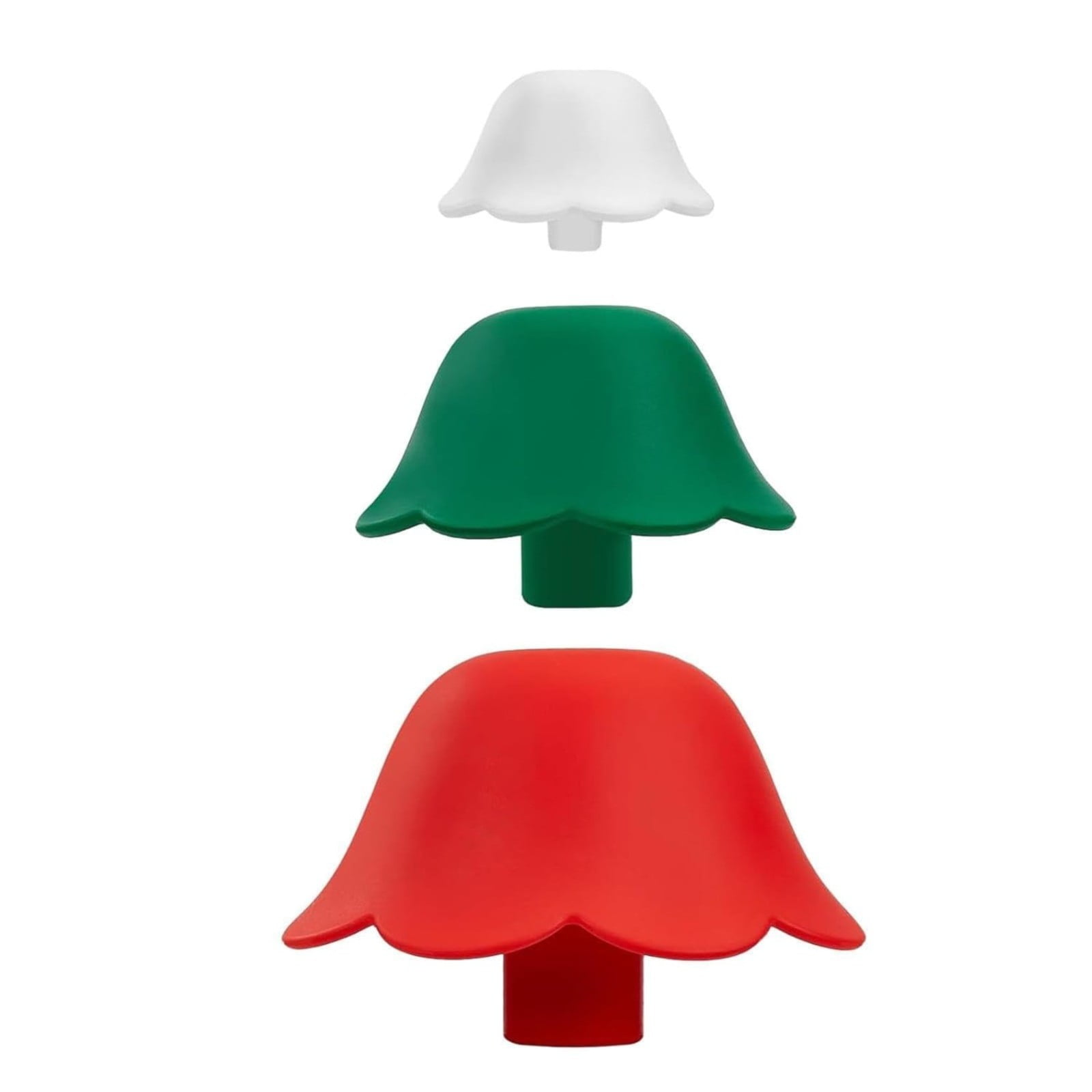 Set Of 3 Tree Shaped Silicone Funnels—Foldable Silicone Christmas Tree ...