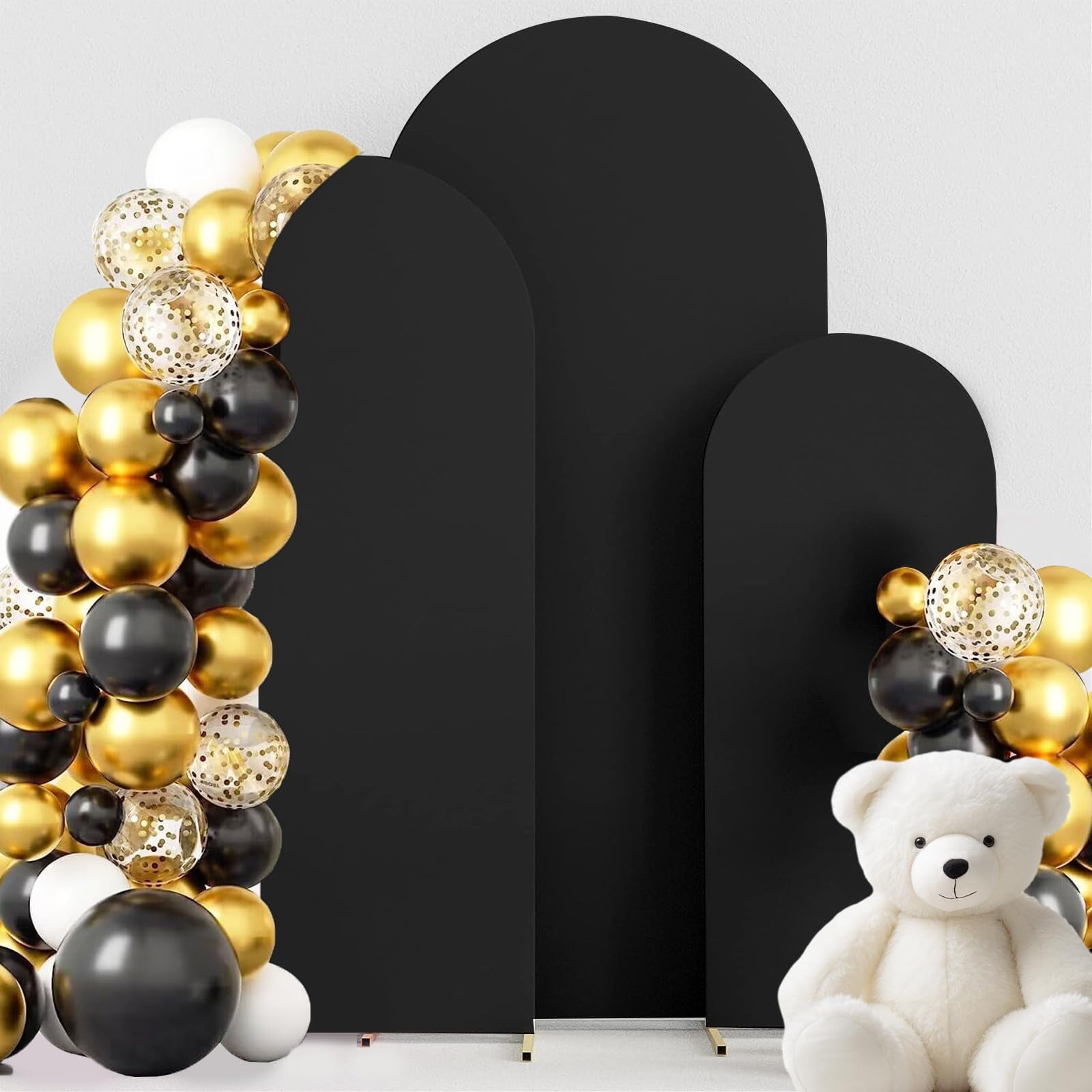 Set of 3 Wedding Arch Cover Spandex Fitted Wedding Arch Stand Covers ...