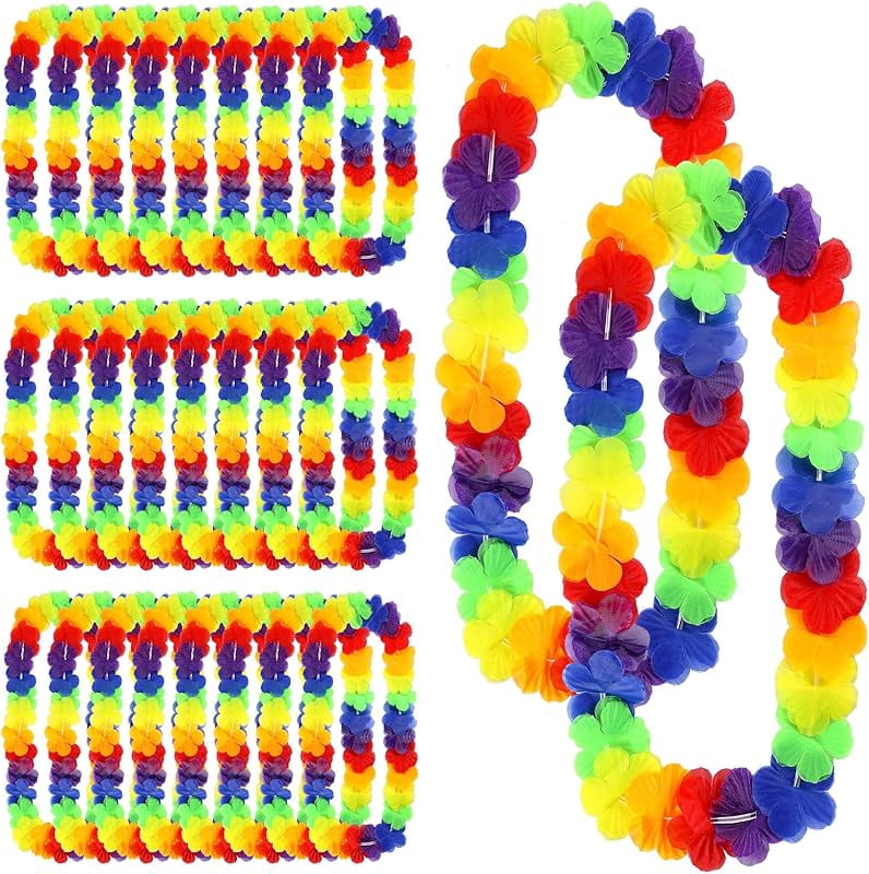 Set of 36 Hawaiian Leis Flower Lei Hawaiian Necklace Tropical Hawaii ...