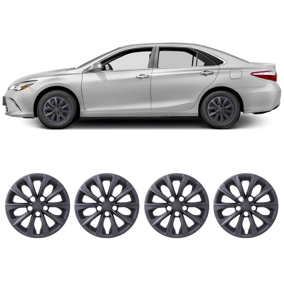 15" Set of 4 Wheel Covers Snap On Hubcaps Full Hub Caps fit R15 Tire ...