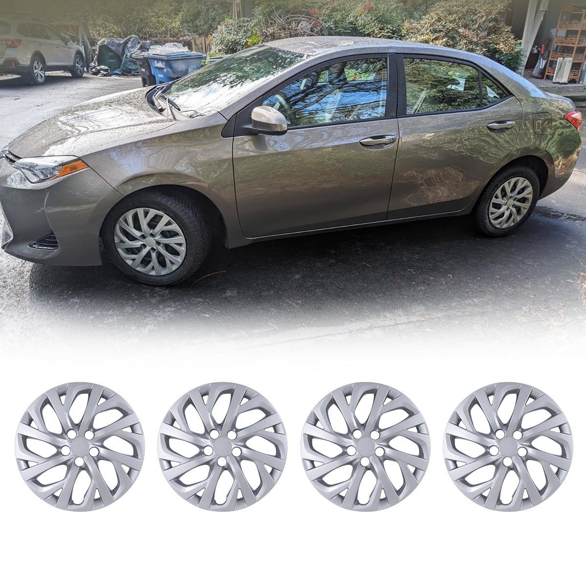 (Set of 4) 16" Rims Hubcaps,Automotive Car Wheel Cover for 2017-2019 ...