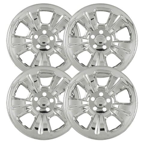 Set of 4 16 inch Chrome Wheel Skins Covers compatible with 01-06 Silverado Sierra 2500 HD 99-04 ...