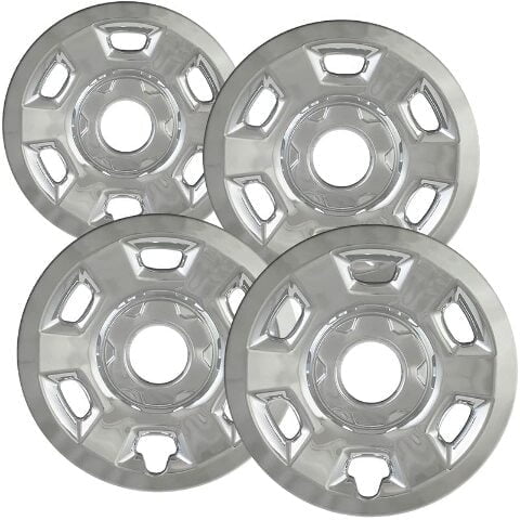 Set of 4 16 inch Chrome Wheel Skins Covers compatible with 15-20 ...