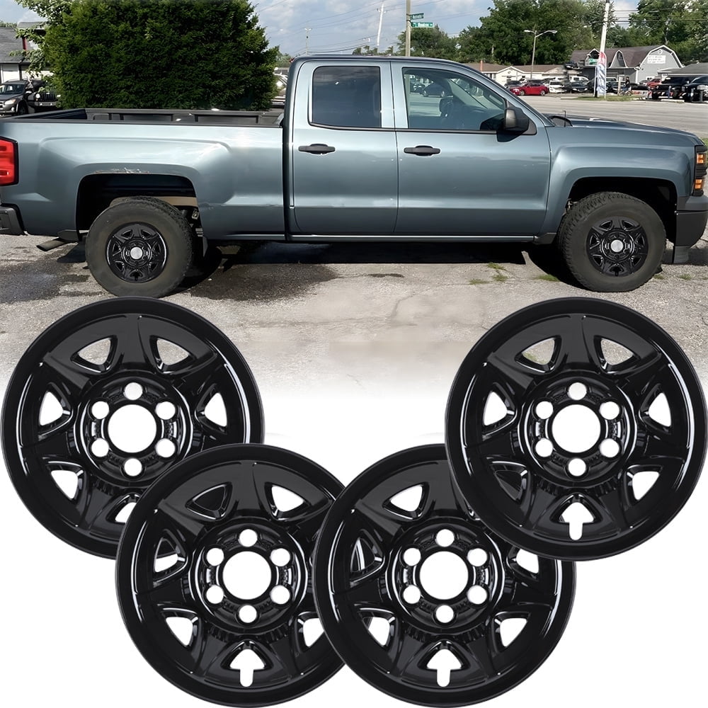 (Set of 4) 17 inch Steel Wheel Skins for Chevy Silverado 1500&GMC ...