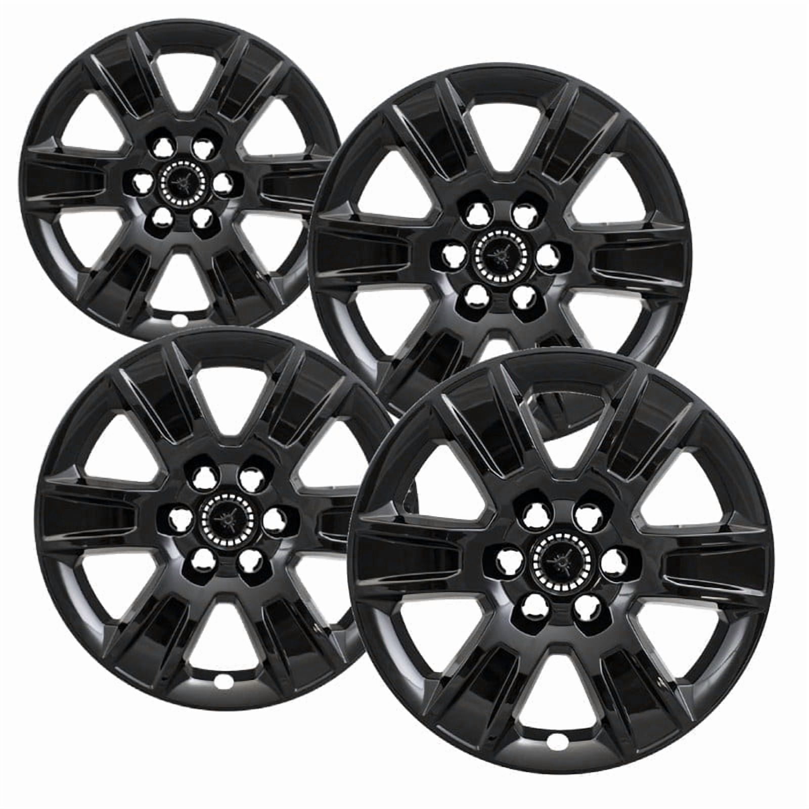 Set of 4 20 inch Gloss Black ABS Wheel Skins Compatible with 2014 ...