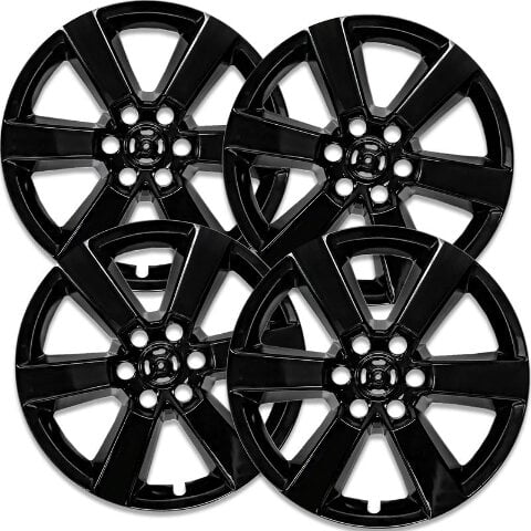 Set of 4 20 inch Gloss Black Wheel Skins Covers compatible with 15-17 ...