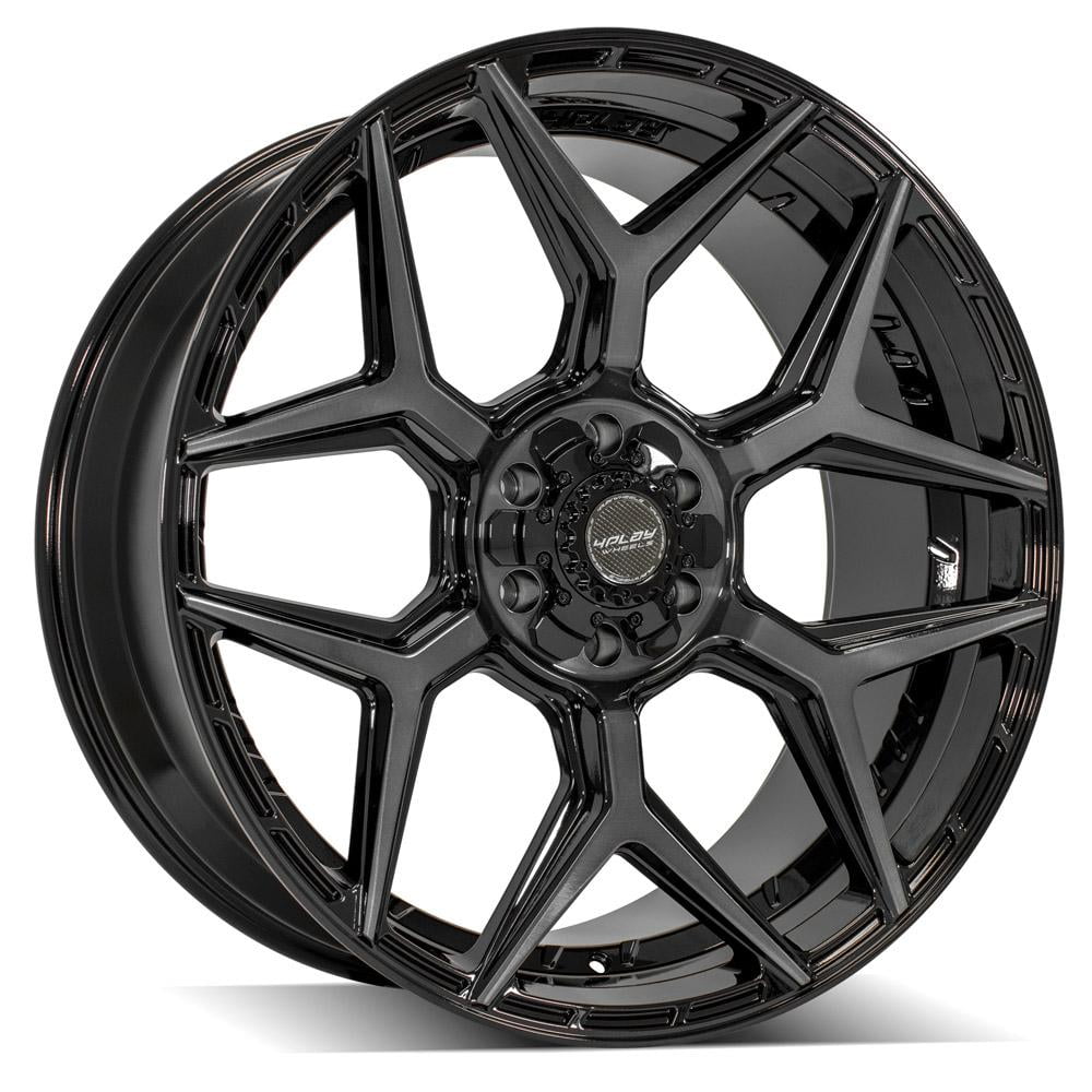 4PLAY Wheels 4P06 24 Inch Rims Fit 6x135 & 6x139.7 24x10 Gloss Black ...