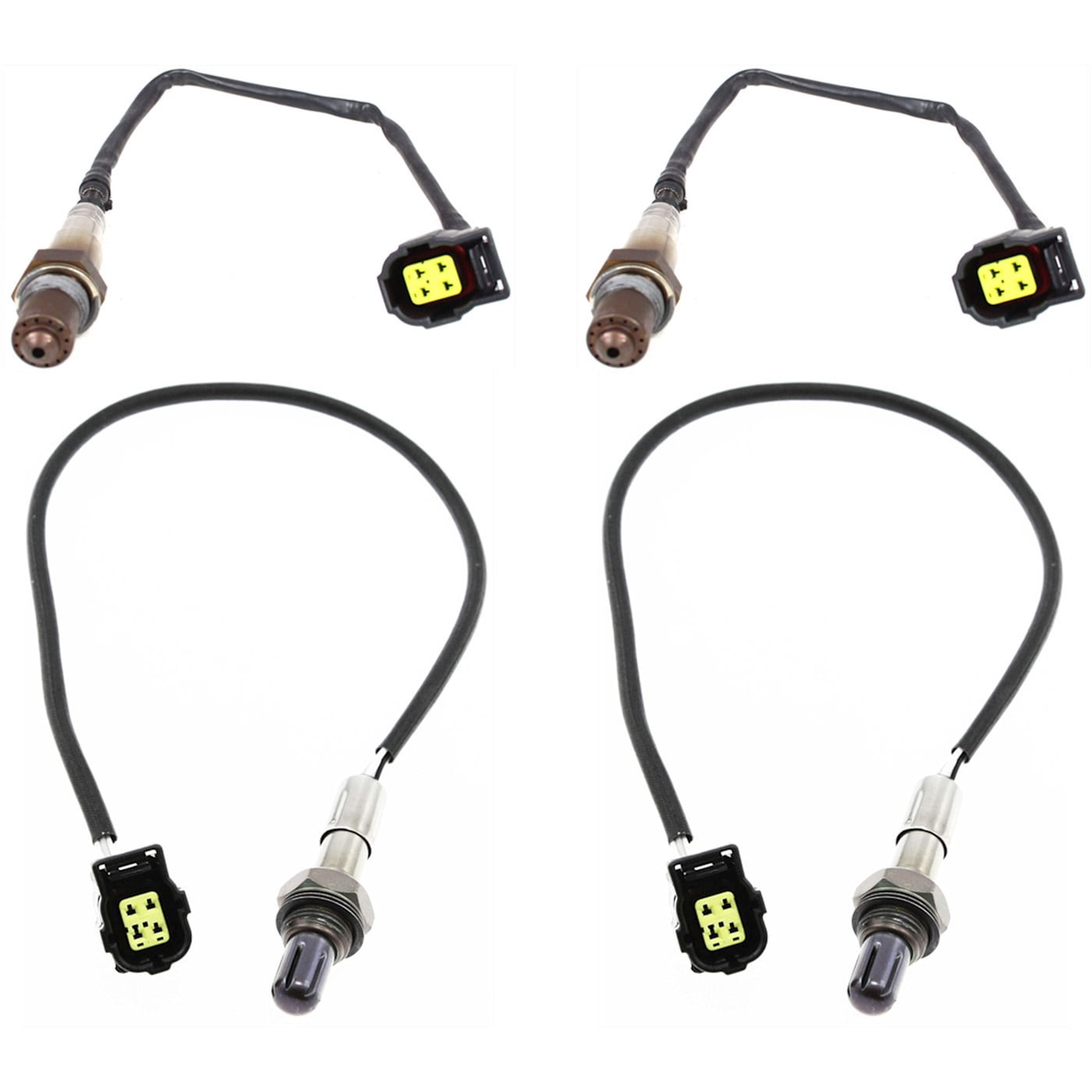 Set of 4 7/8 in. Hex O2 Oxygen Sensors - Downstream for VW Left & Right ...