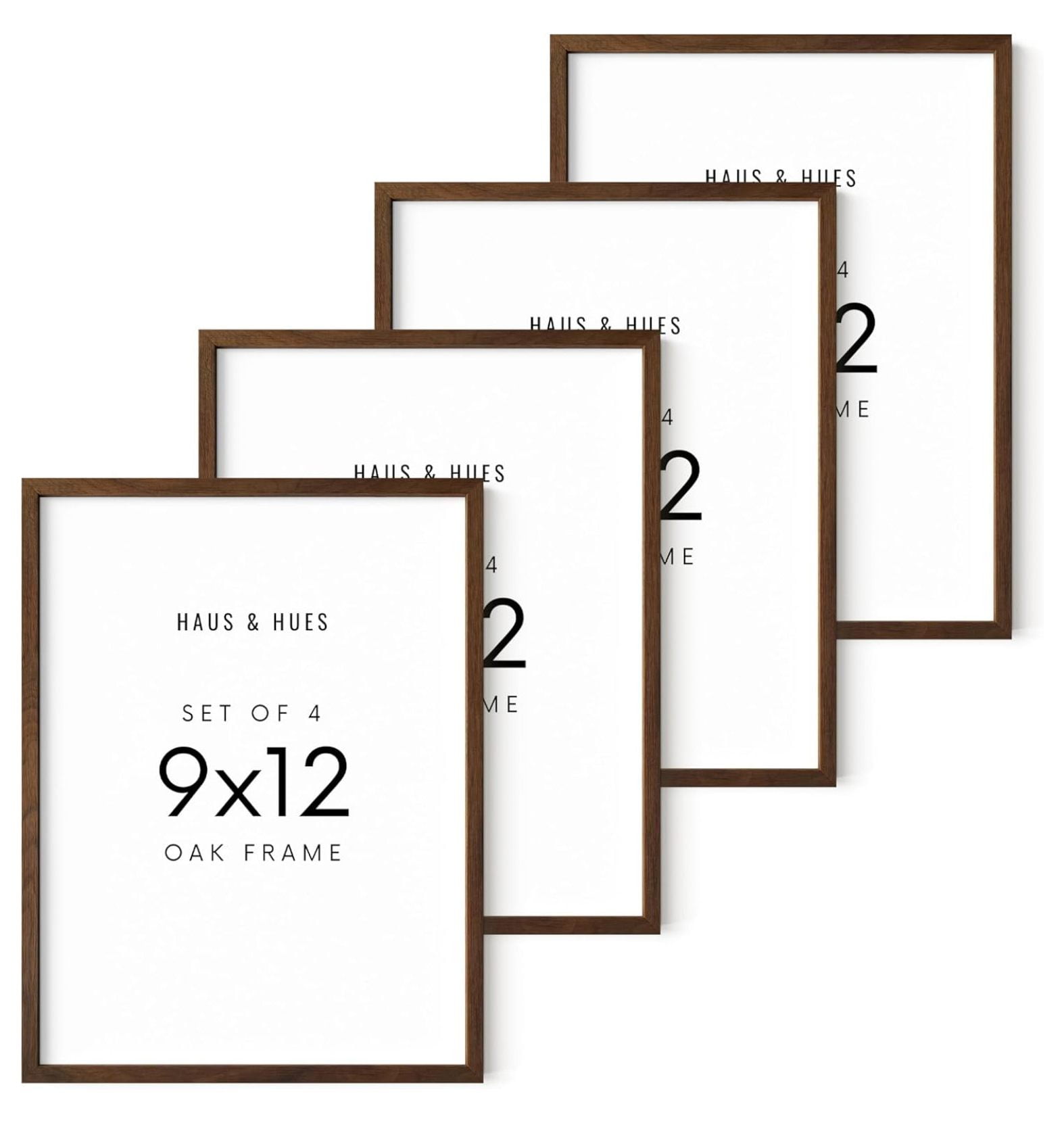 Set of 4 9x12 Picture Frame - 9x12 Frame Wooden Picture Frames, 12x9 ...
