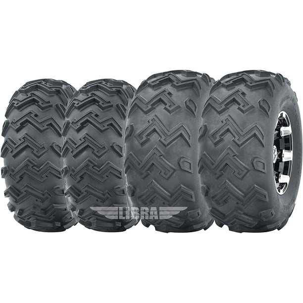 Set 4 ATV tires 22x8-10 Front & 25x12-10 Rear 87-02 Suzuki Quadrunner ...